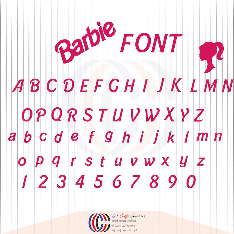 Barbie Font - Etsy