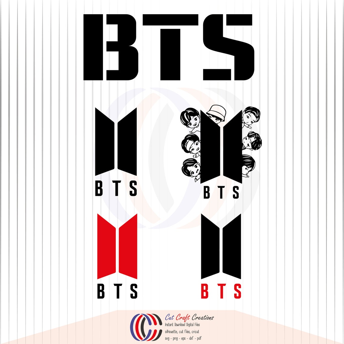 Korean Music Band Svg, Bts Svg, K Pop Svg, Kpop Png, Silhouette, Cut ...