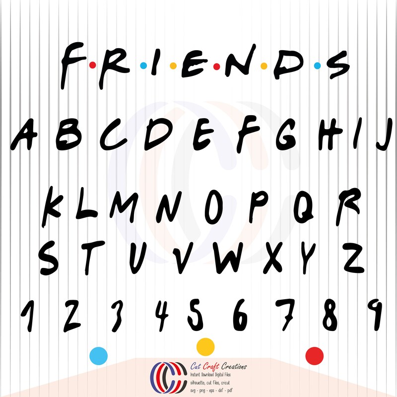 Friends Font - Etsy