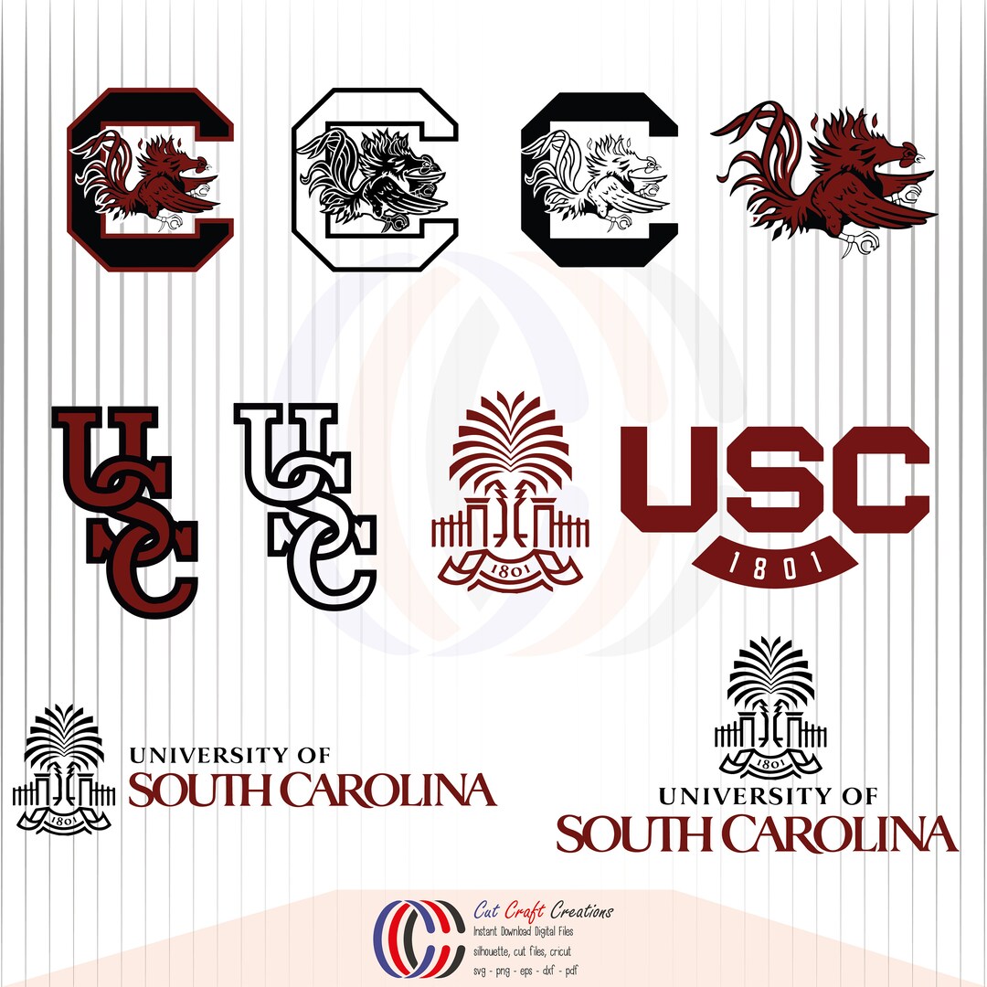 South carolina svg, USC svg, Carolina svg, USC Baum, Carolina, South ...