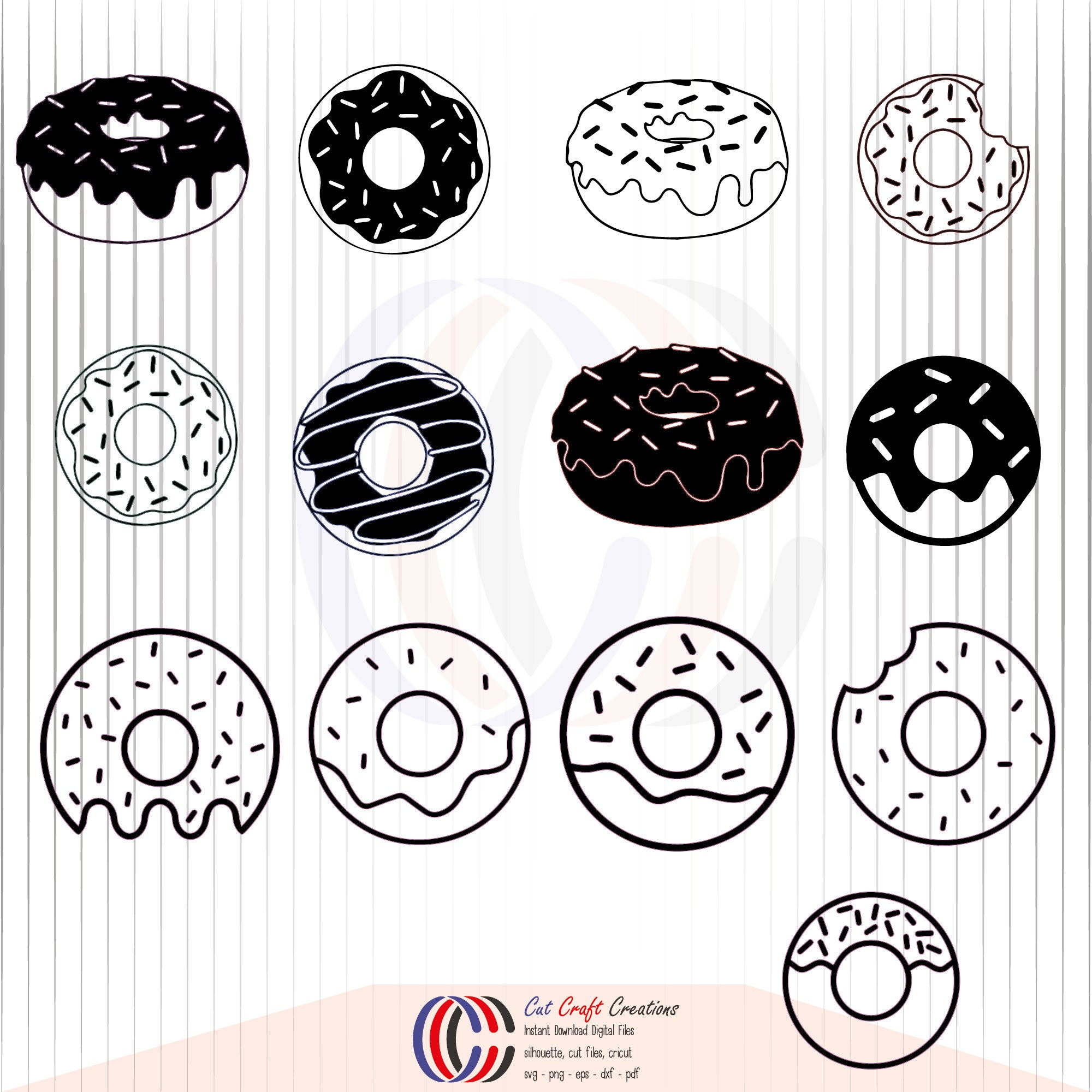 Donut Svg,donut Layered,dxf,dount Cut File,doughnut,birthday,sprinkle ...
