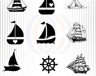 Sailing Boat SVG Bundle, Sailboat Svg, Sailing SVG, Sail Boat Cricut ...