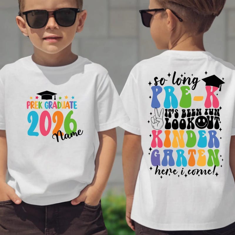 Personalized Pre K Tshirt - Etsy