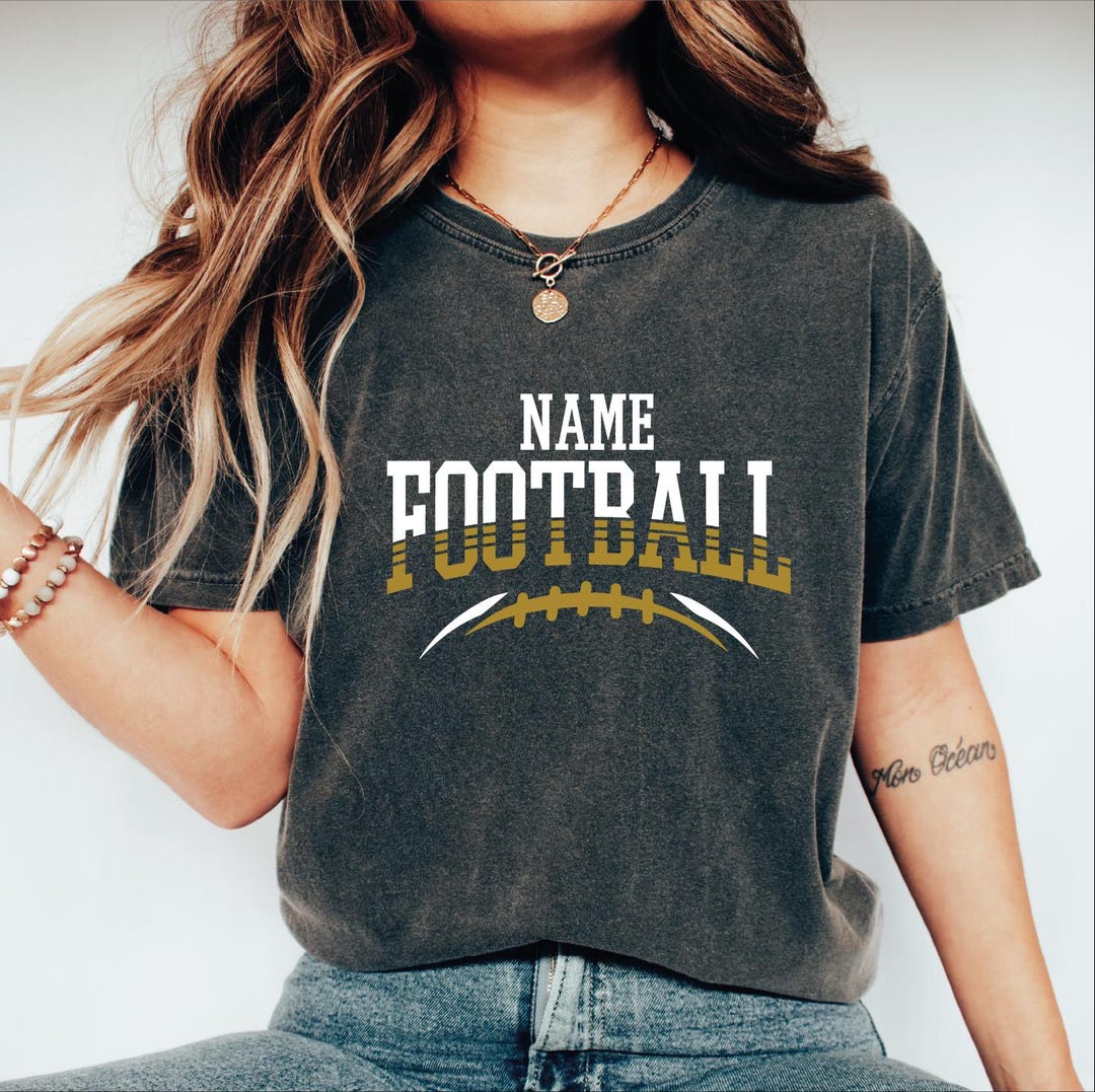 Custom Football Team Name Shirt, Custom Sports Team Name Football Shirt ...