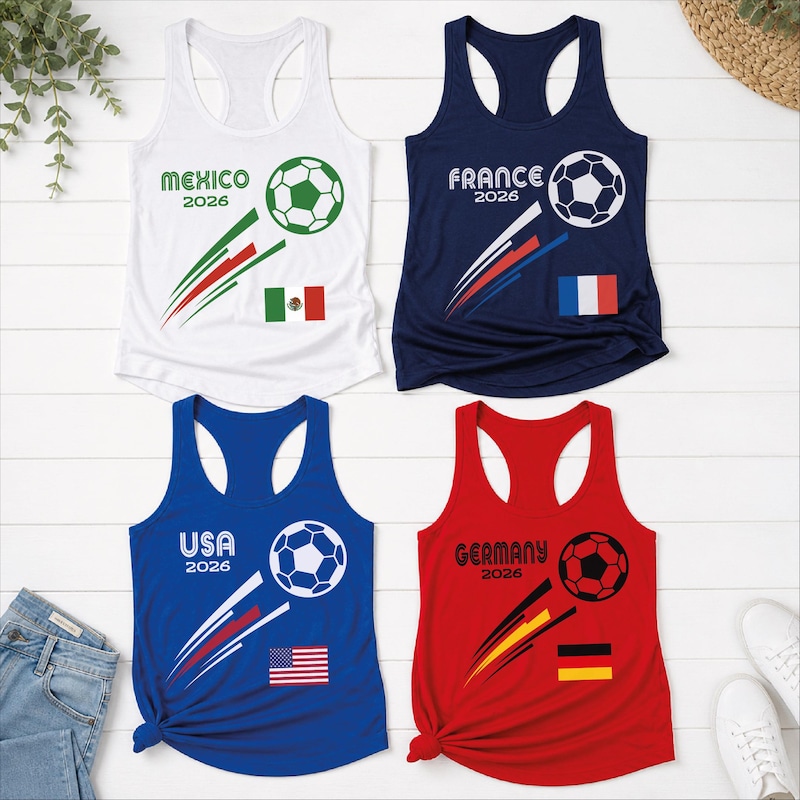 France Flag Tank Top - Etsy
