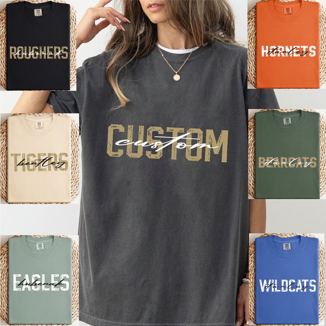 Custom Favorite Team Shirt, Team Mascot Shirt, School Team Shirt, Game ...