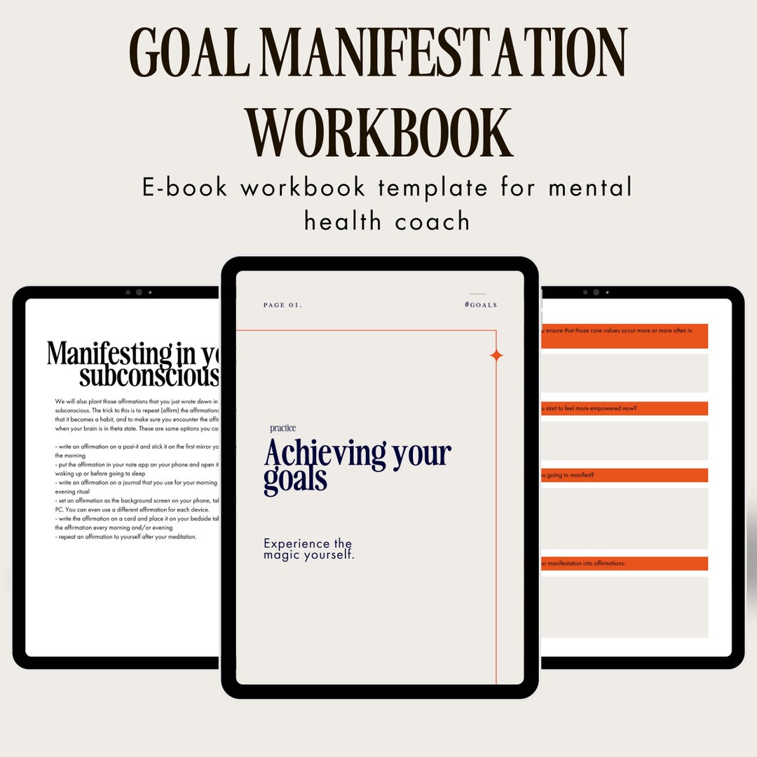 Goal Setting Journal | Lead Magnet Done for You Journal | Manifesting ...
