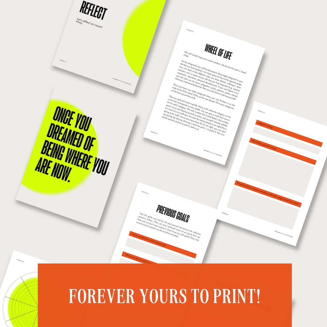 Goal Reflection Workbook | Goal Setting Journal | Editable Canva ...