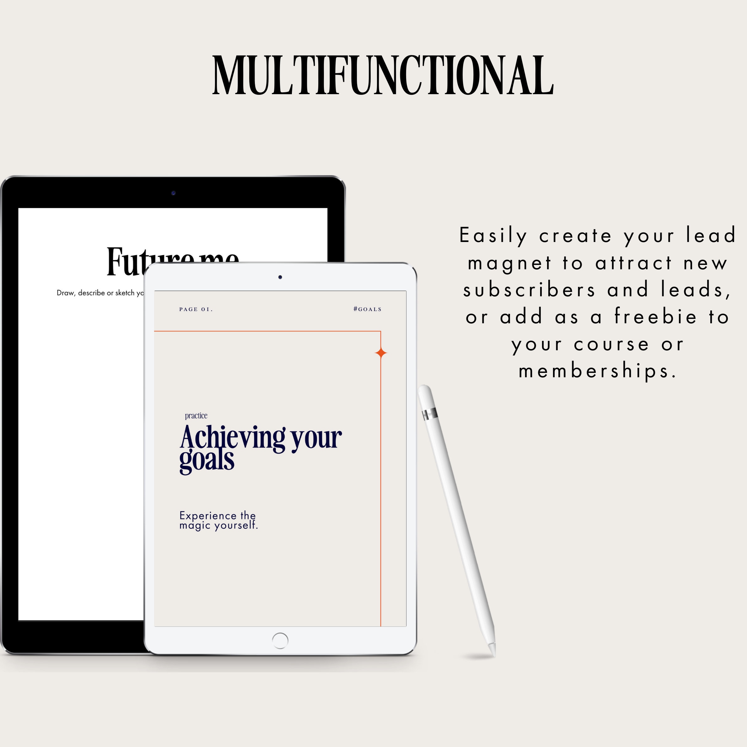 Goal Setting Journal | Lead Magnet Done for You Journal | Manifesting ...