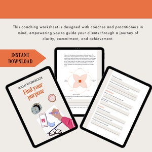 Find Your Ikigai Worksheet | Ikigai Template | Coaching Template ...