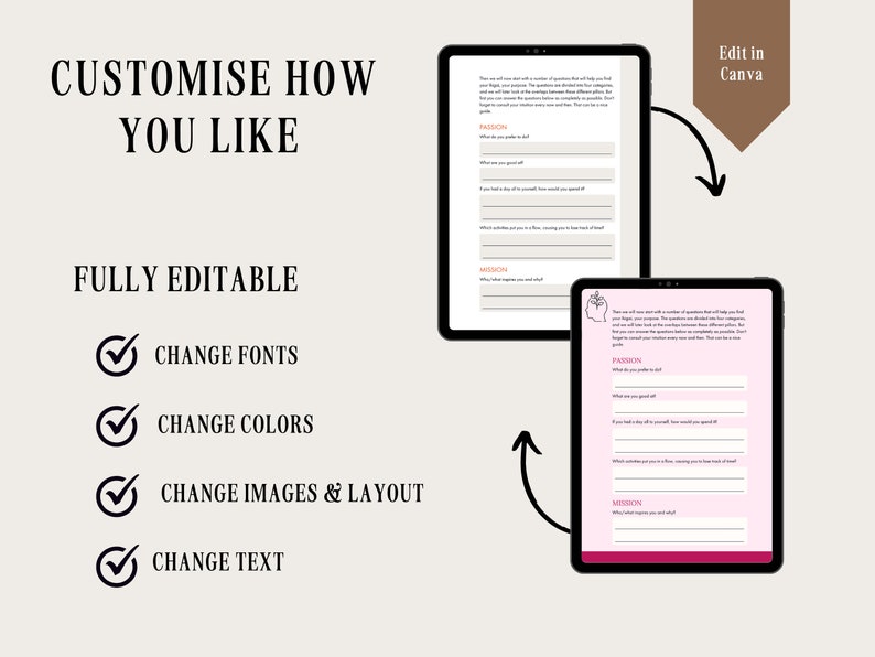Find Your Ikigai Worksheet | Ikigai Template | Coaching Template ...