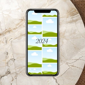 Phone Wallpaper Lockscreen | Goals Board | Vision Board Canva Template ...