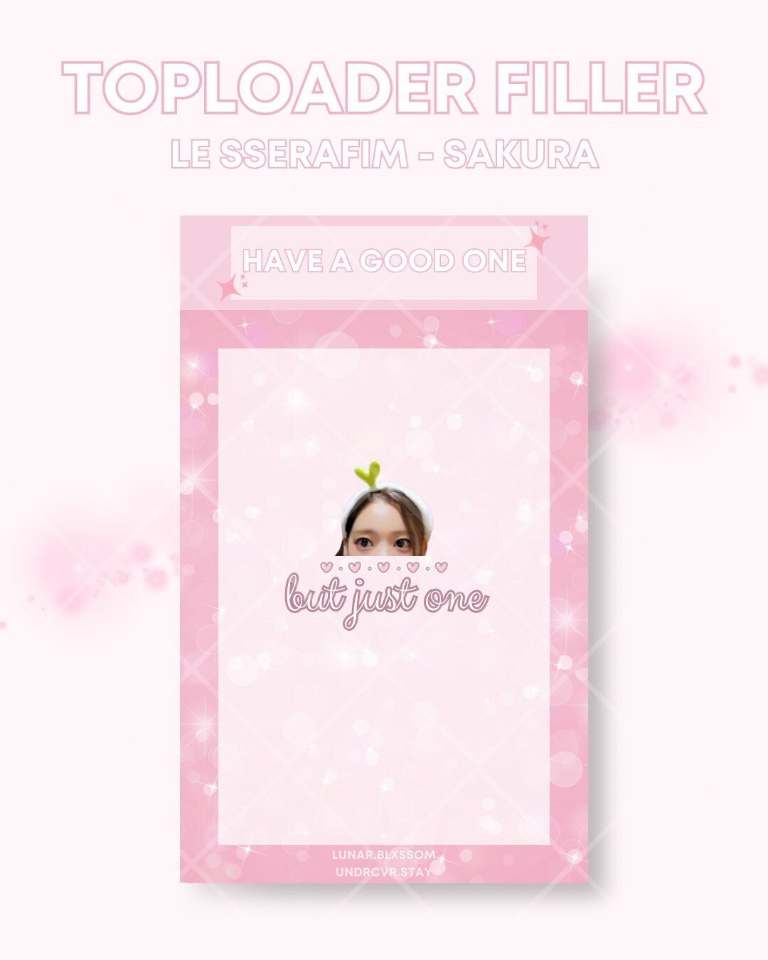 Kpop Le Sserafim Sakura Toploader Filler - Etsy