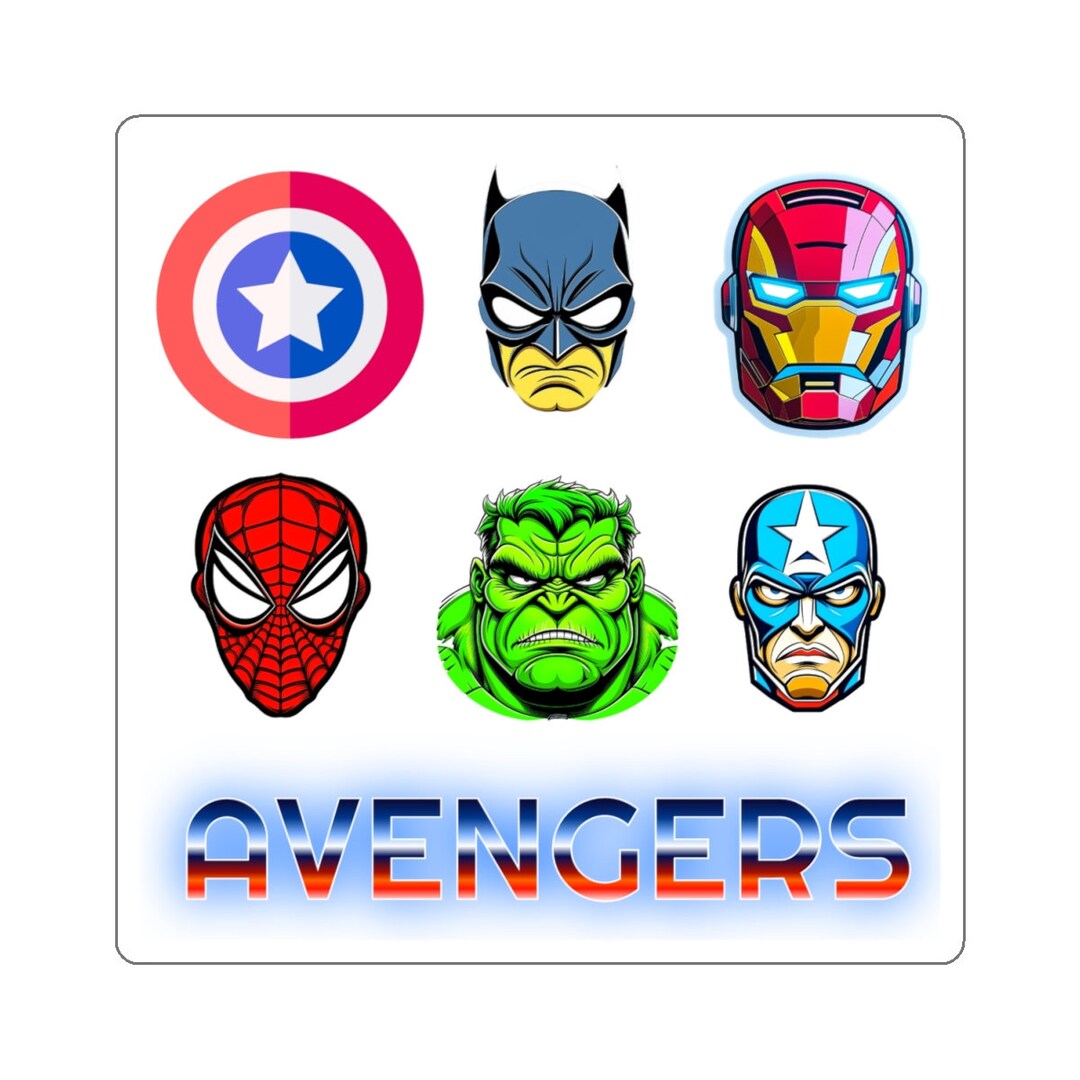 The Avengers Kiss-cut Stickers Gift for Children Active - Etsy