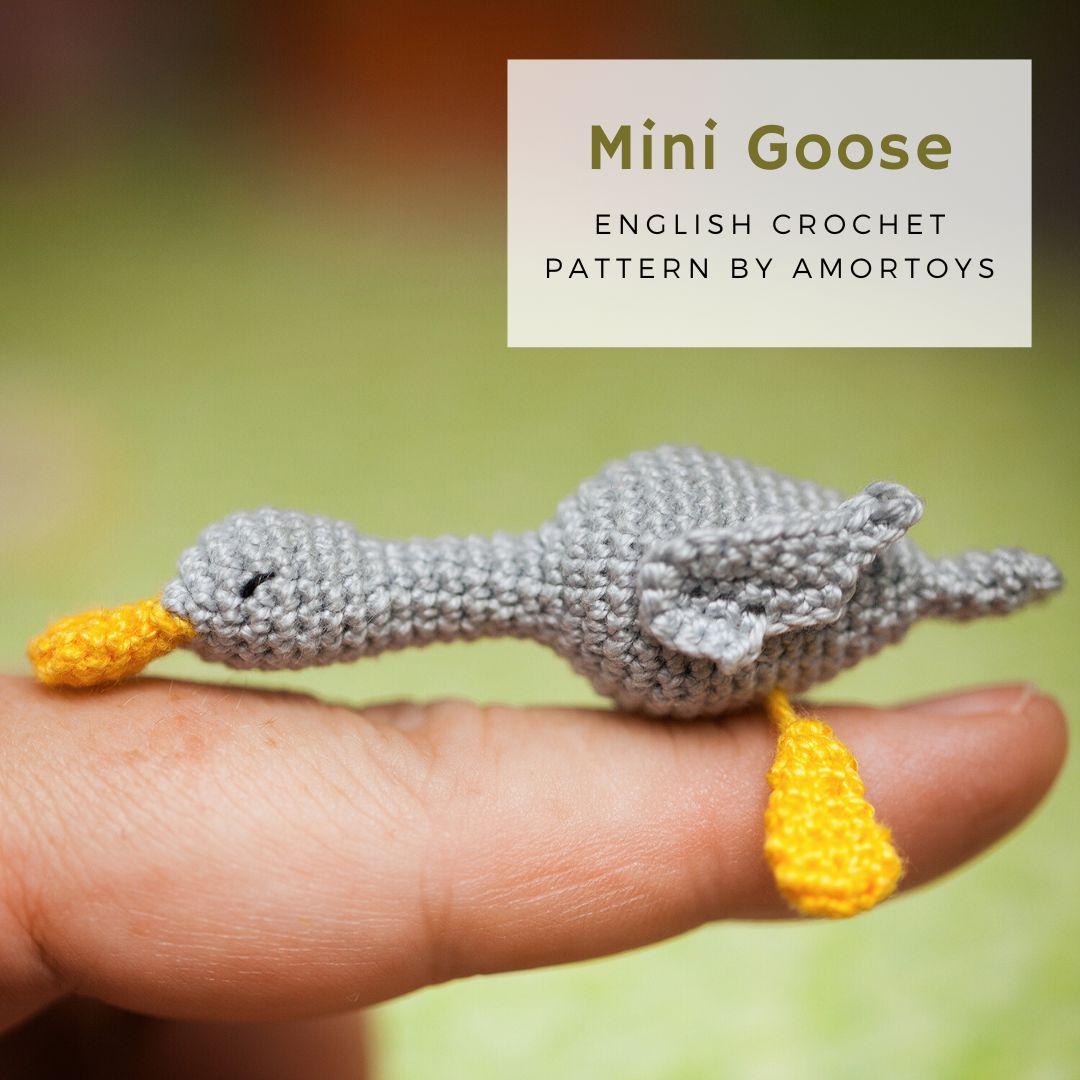 Mini Goose, Crochet Goose Pattern, Amigurumi Pattern, Crochet Goose ...