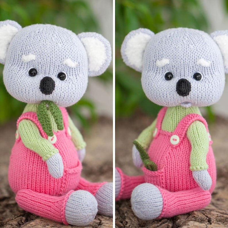 Knitted Koala Pattern, Amigurumi Pattern, Knitted Toys, Knitted Toy ...