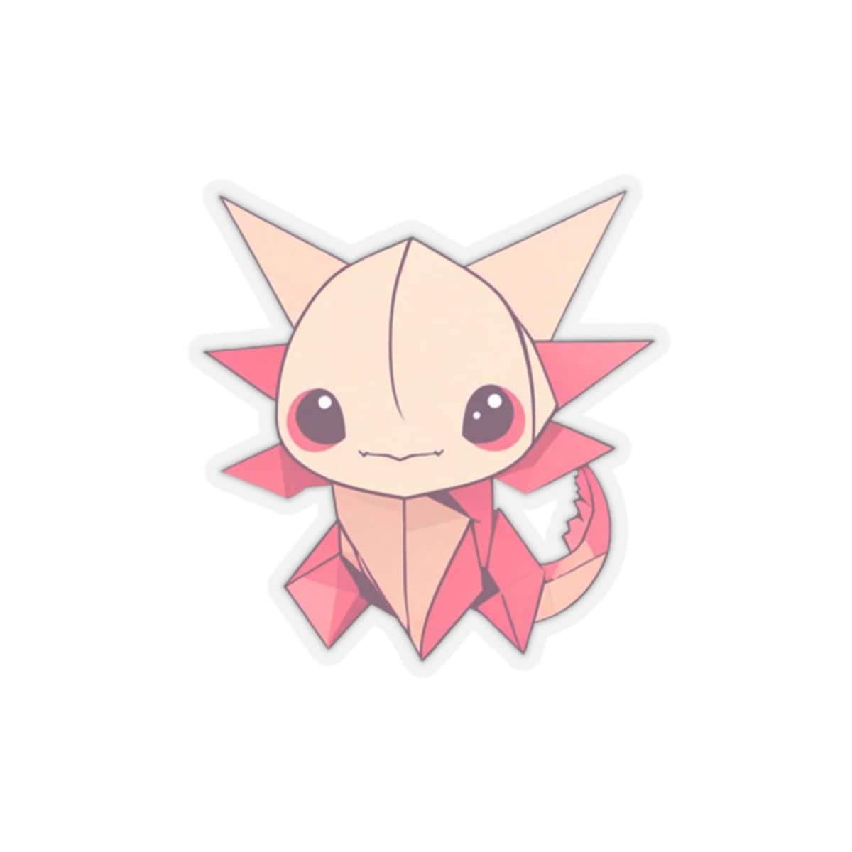 Origami Axolotl Sticker - Etsy