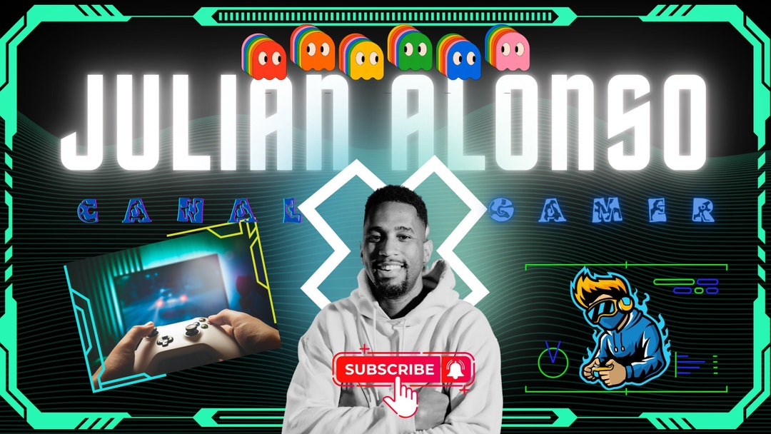 Gamer Youtube Banner - Etsy
