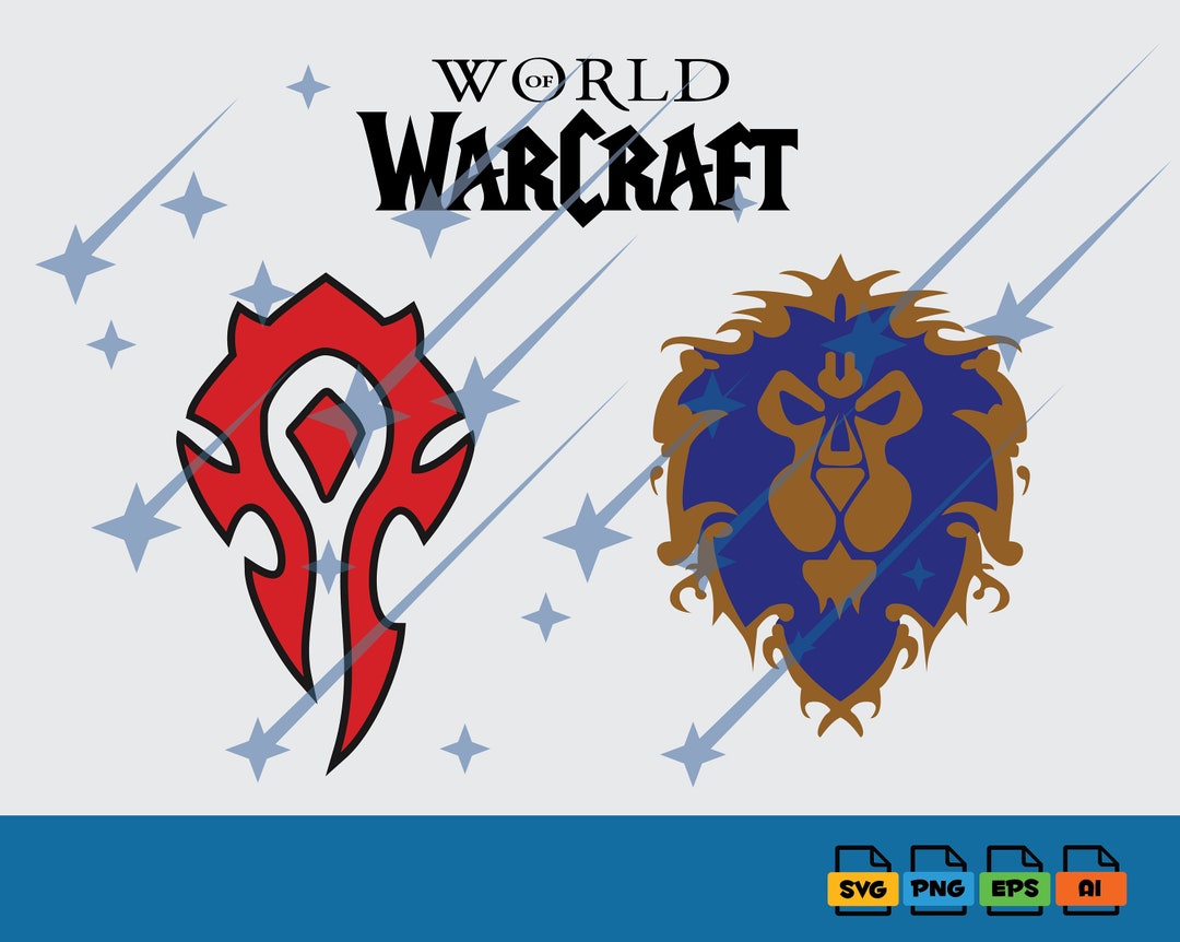 World of Warcraft Formatos SVG PNG y Eps Listo para usar en Cricut ...