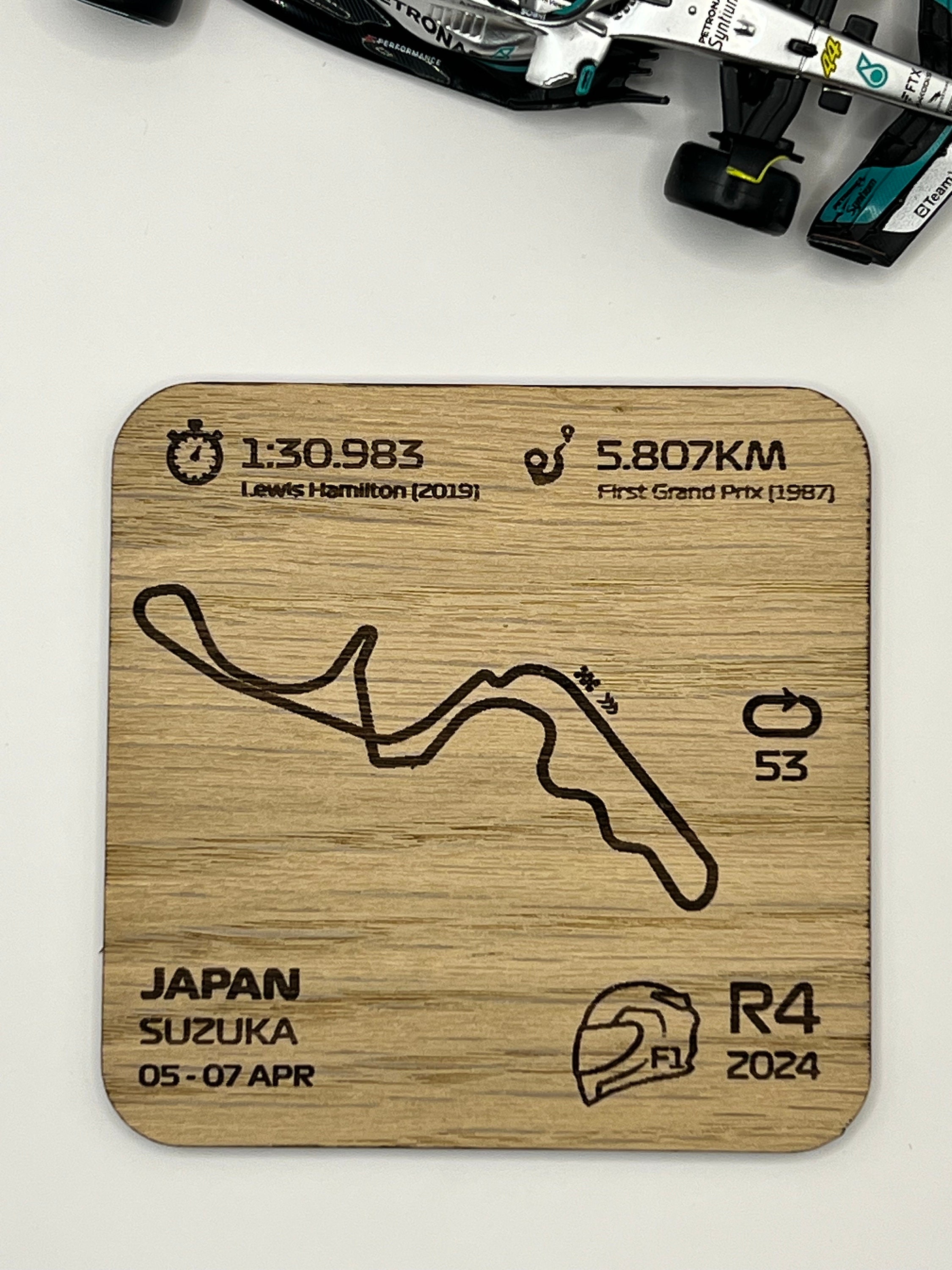 Four Wood Laser Cut Coasters F1 2024 Formula One - Etsy