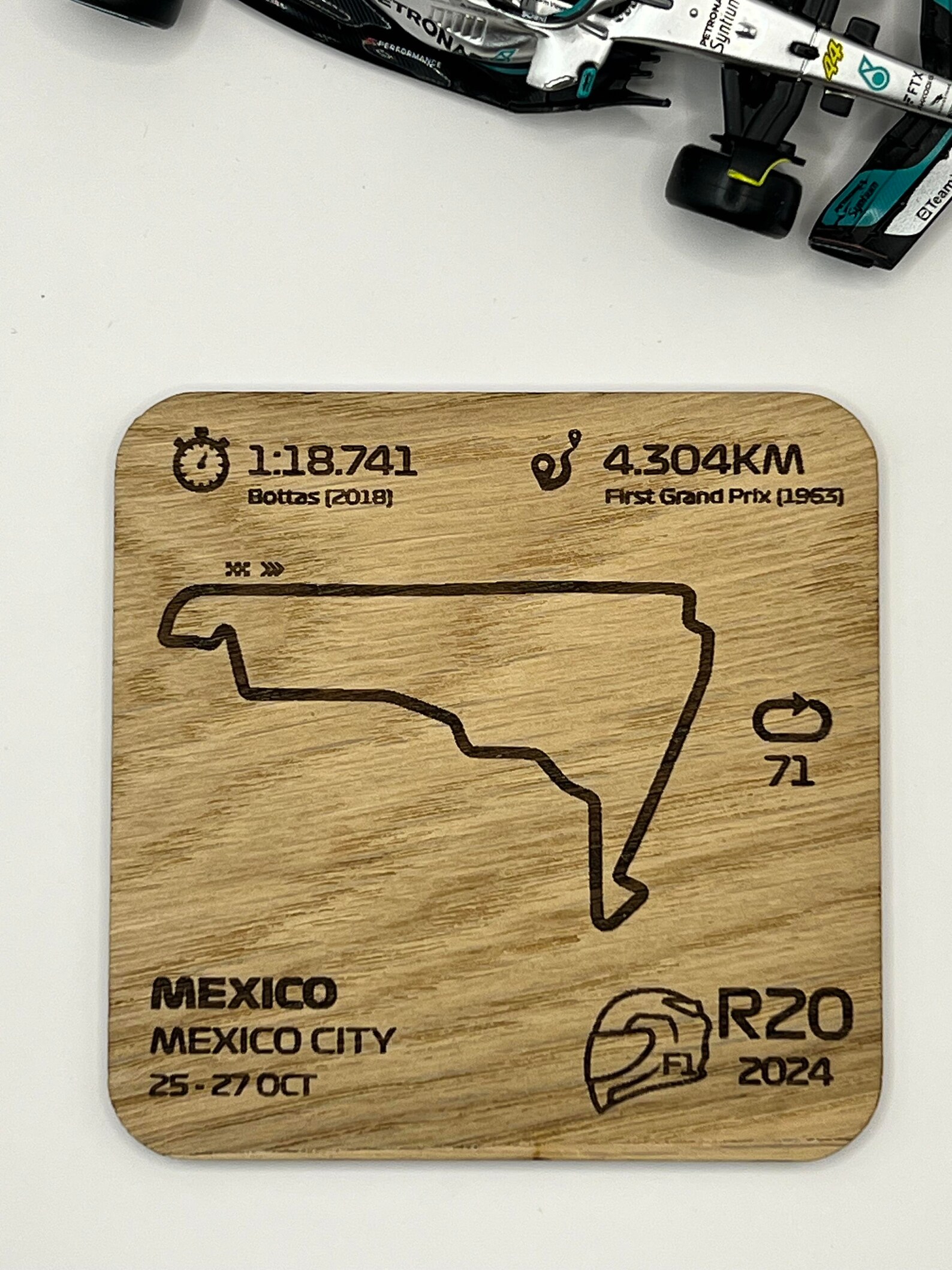 Four Wood Laser Cut Coasters F1 2024 Formula One - Etsy