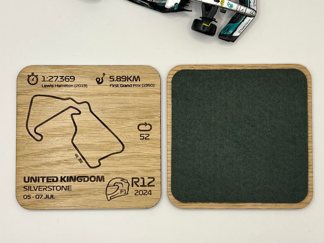 Four Wood Laser Cut Coasters F1 2024 Formula One - Etsy