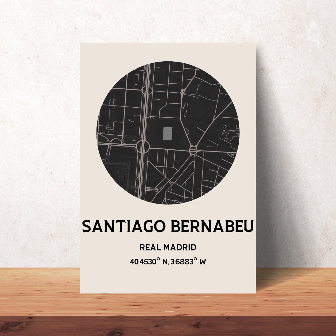 Santiago Bernabeu - Real Madrid Stadium - Etsy