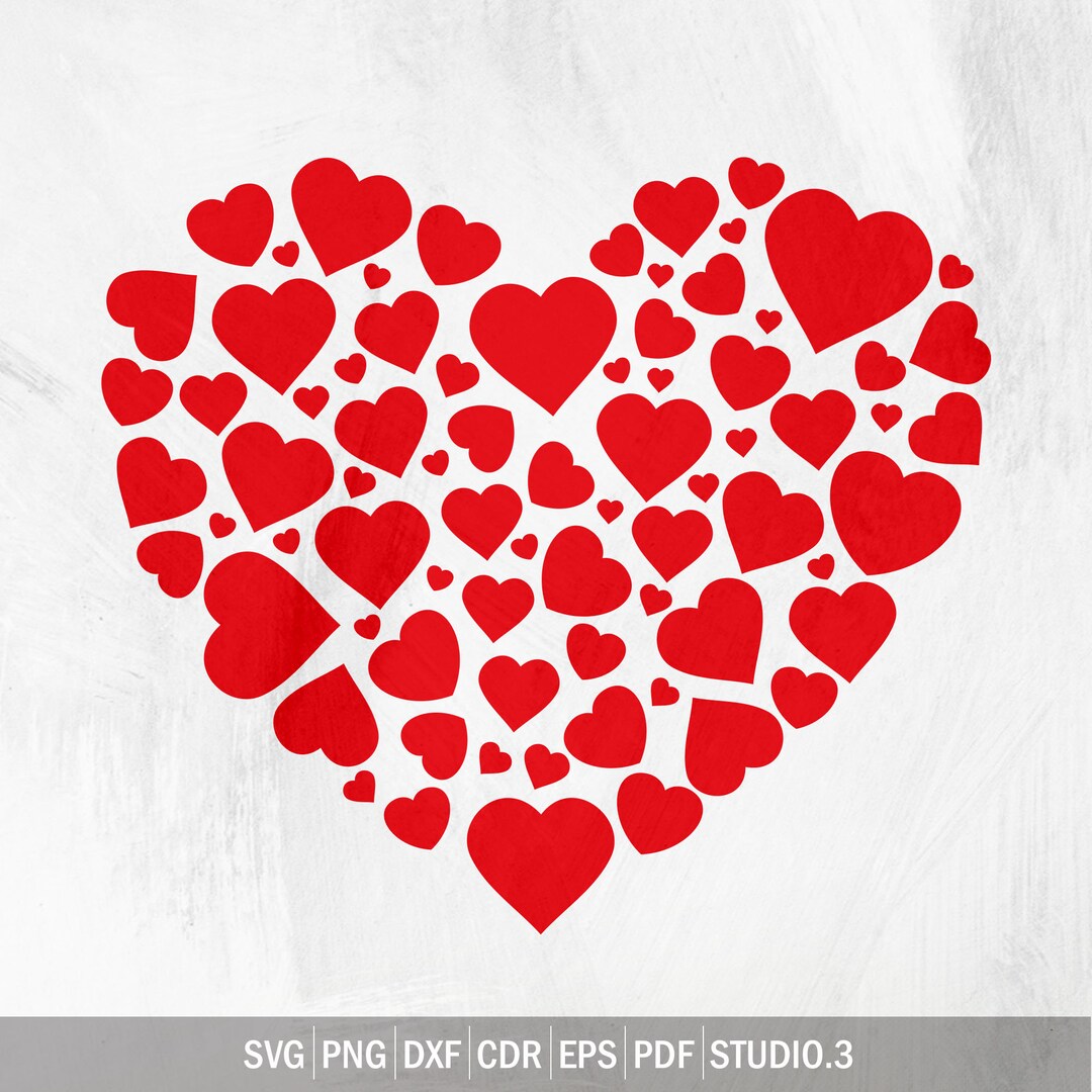Heart Shape Svg - Etsy
