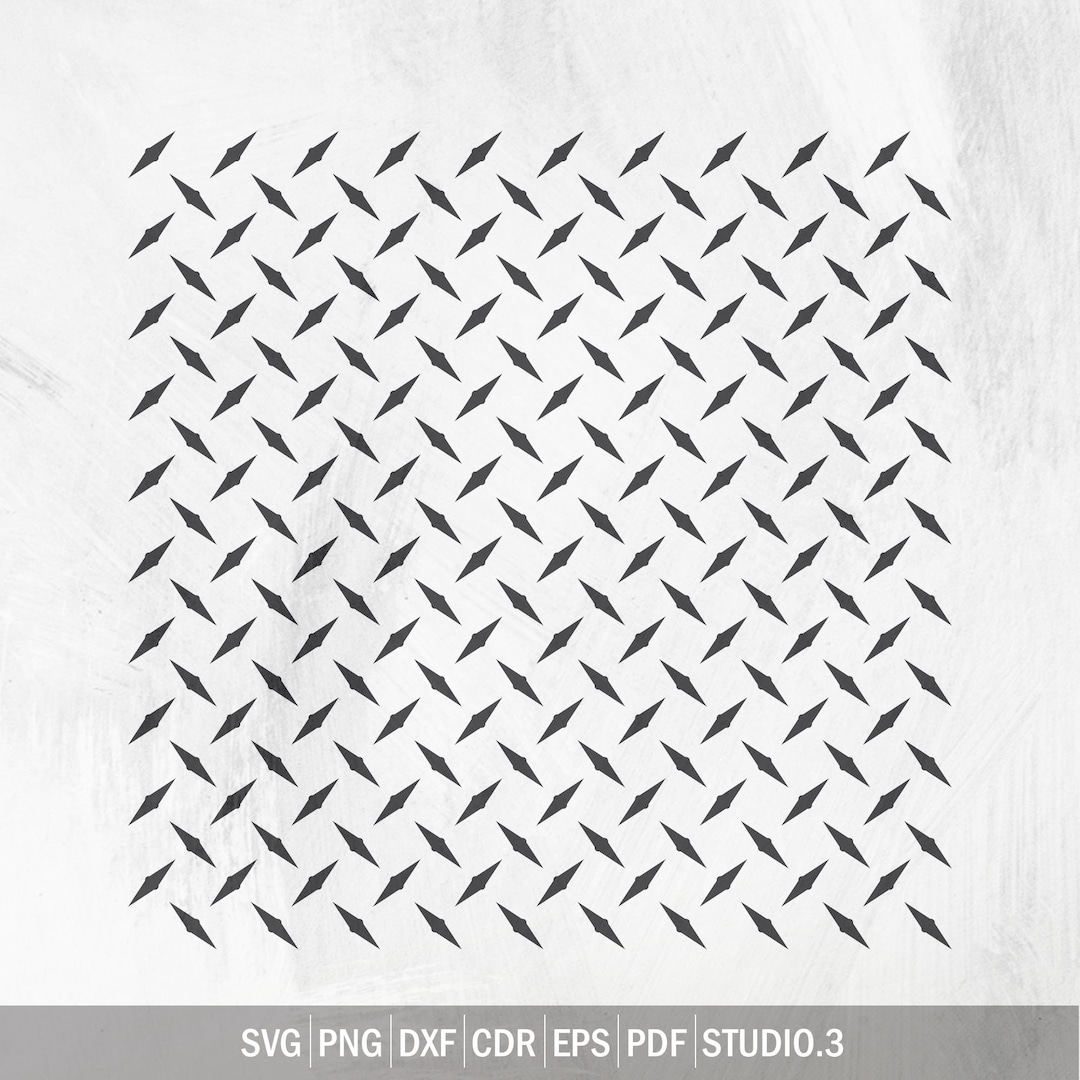 Diamond Plate Pattern Svg, Png, Pdf, Eps, Studio.3. Instant Download ...