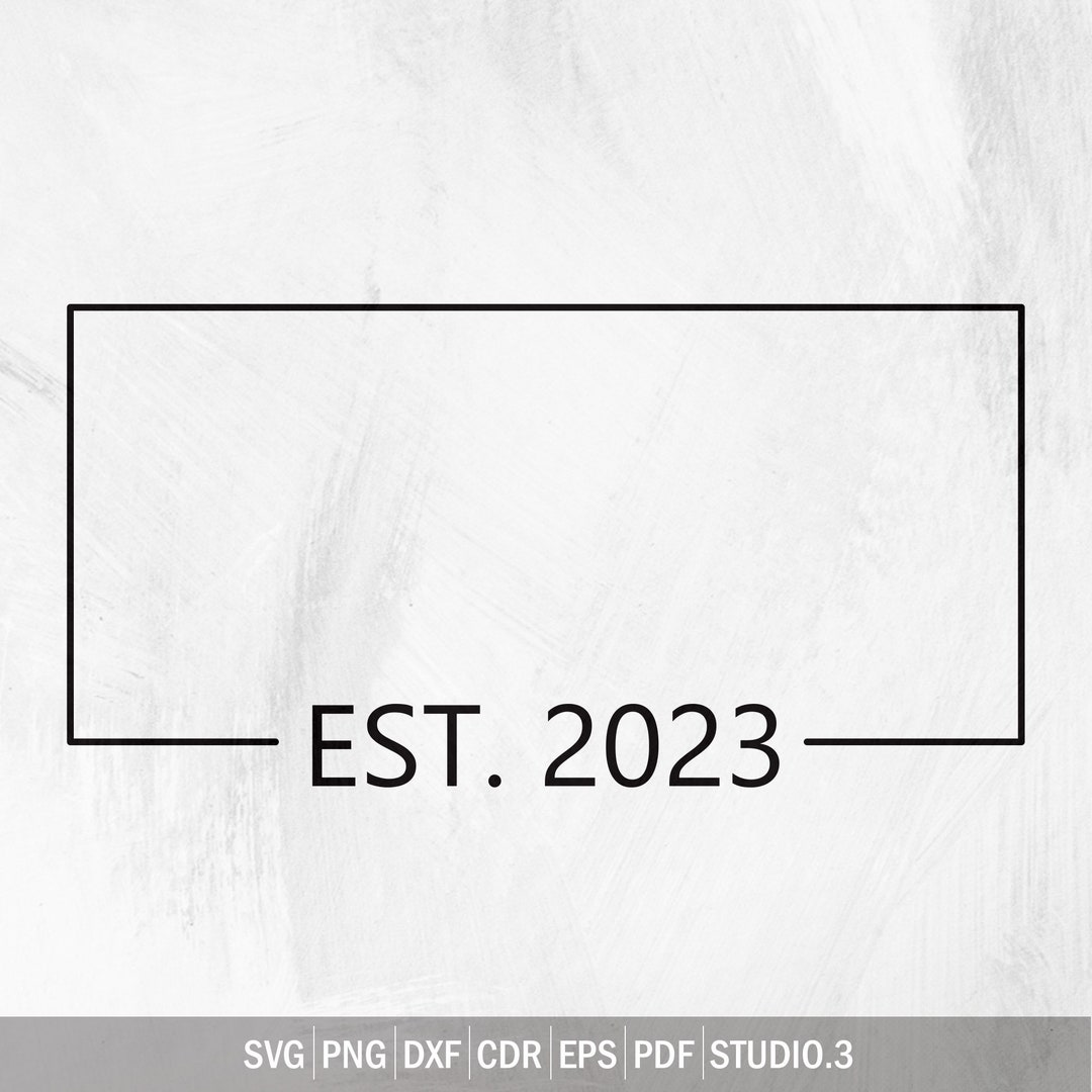 Blank Rectangle EST. 2024 Svg. - Etsy