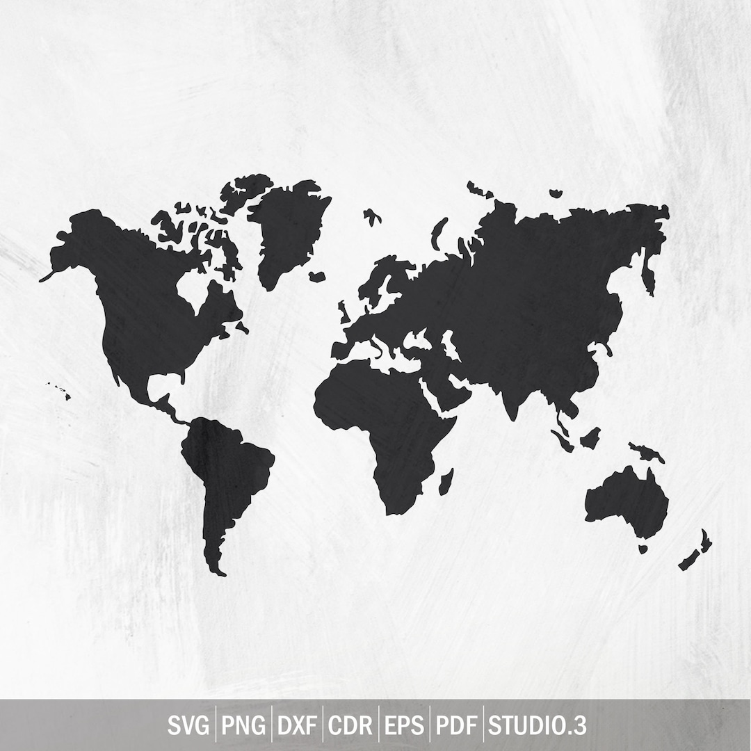 World Map Svg, Globe Svg, Map Svg, World Svg, Map Svg, Instant Download. - Etsy
