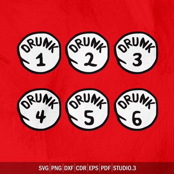 Drunk 1 Svg - Etsy