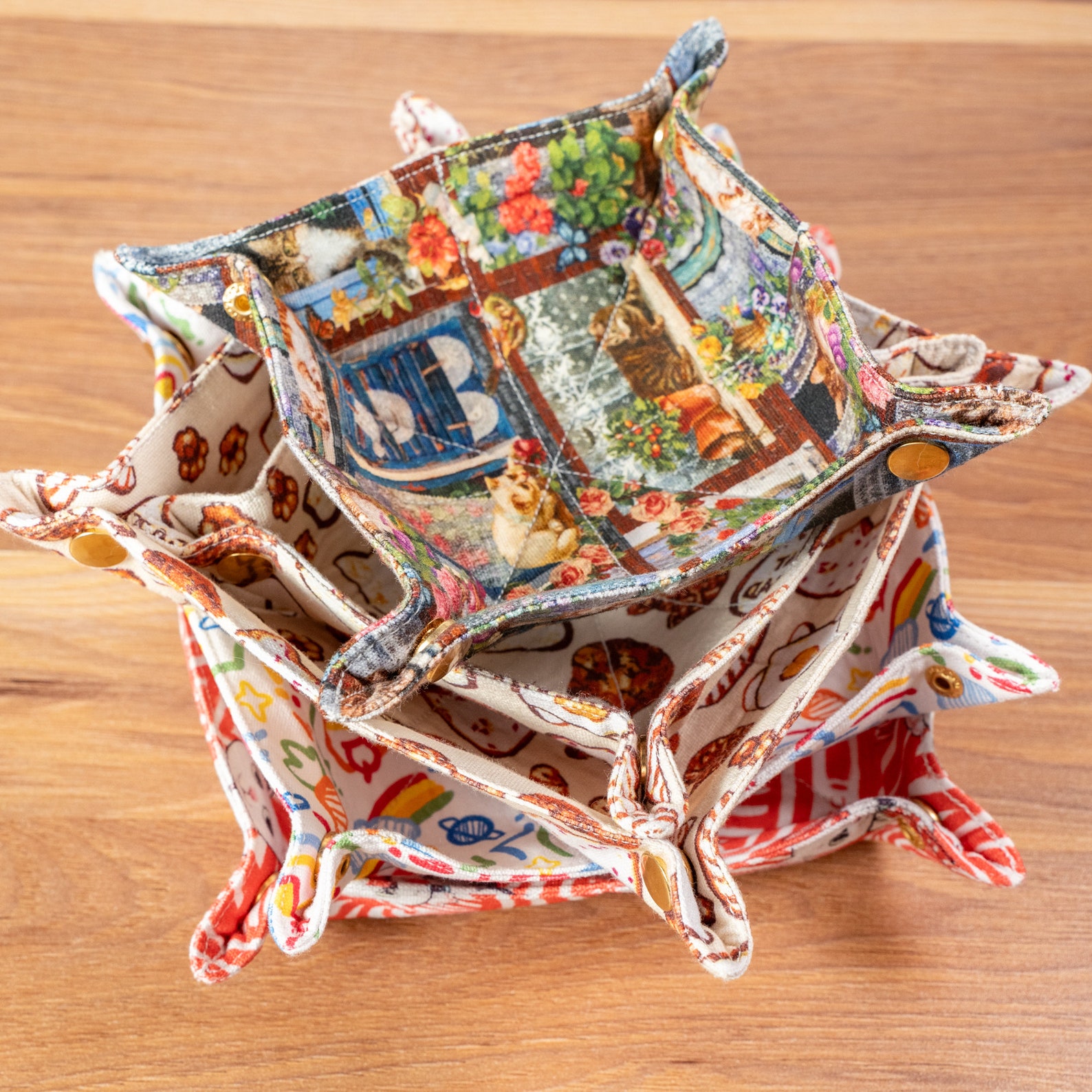 Cute Valet Tray Gift Coquette Bowl Cozies Microwavable Fabric Tray ...