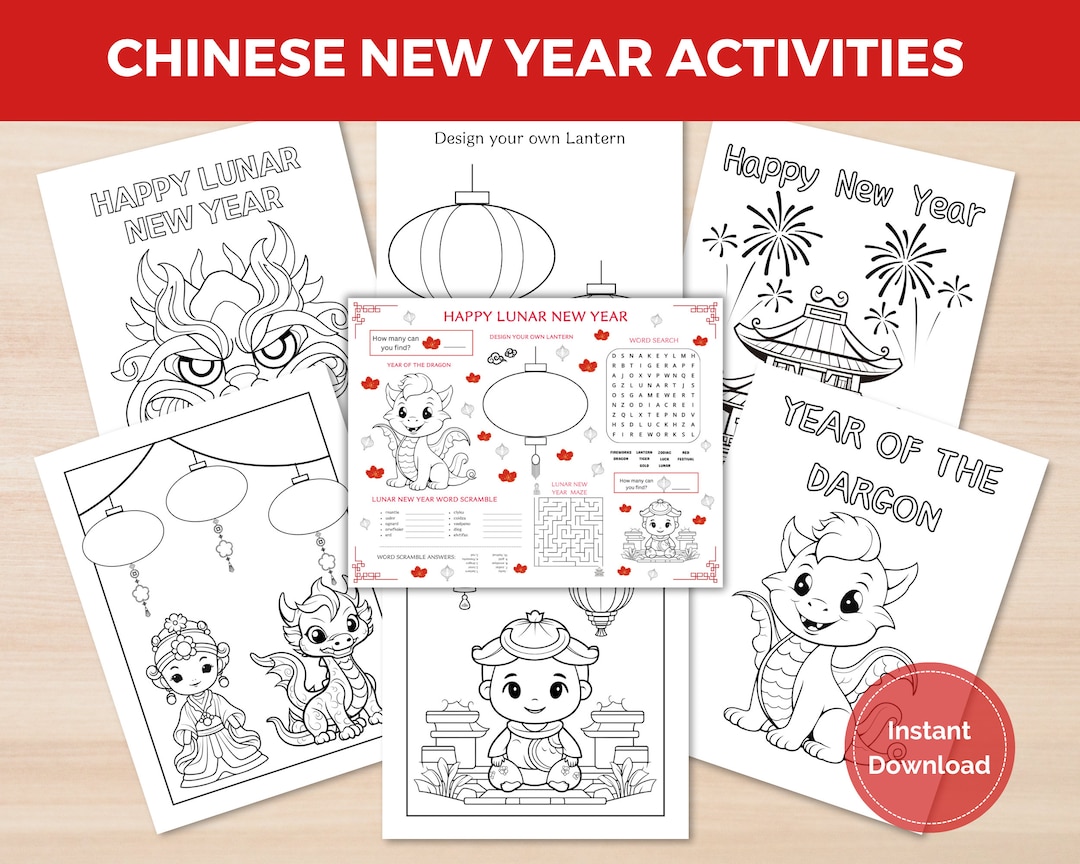 Lunar New Year Activity Bundle, Chinese New Year, Lunar New Year ...