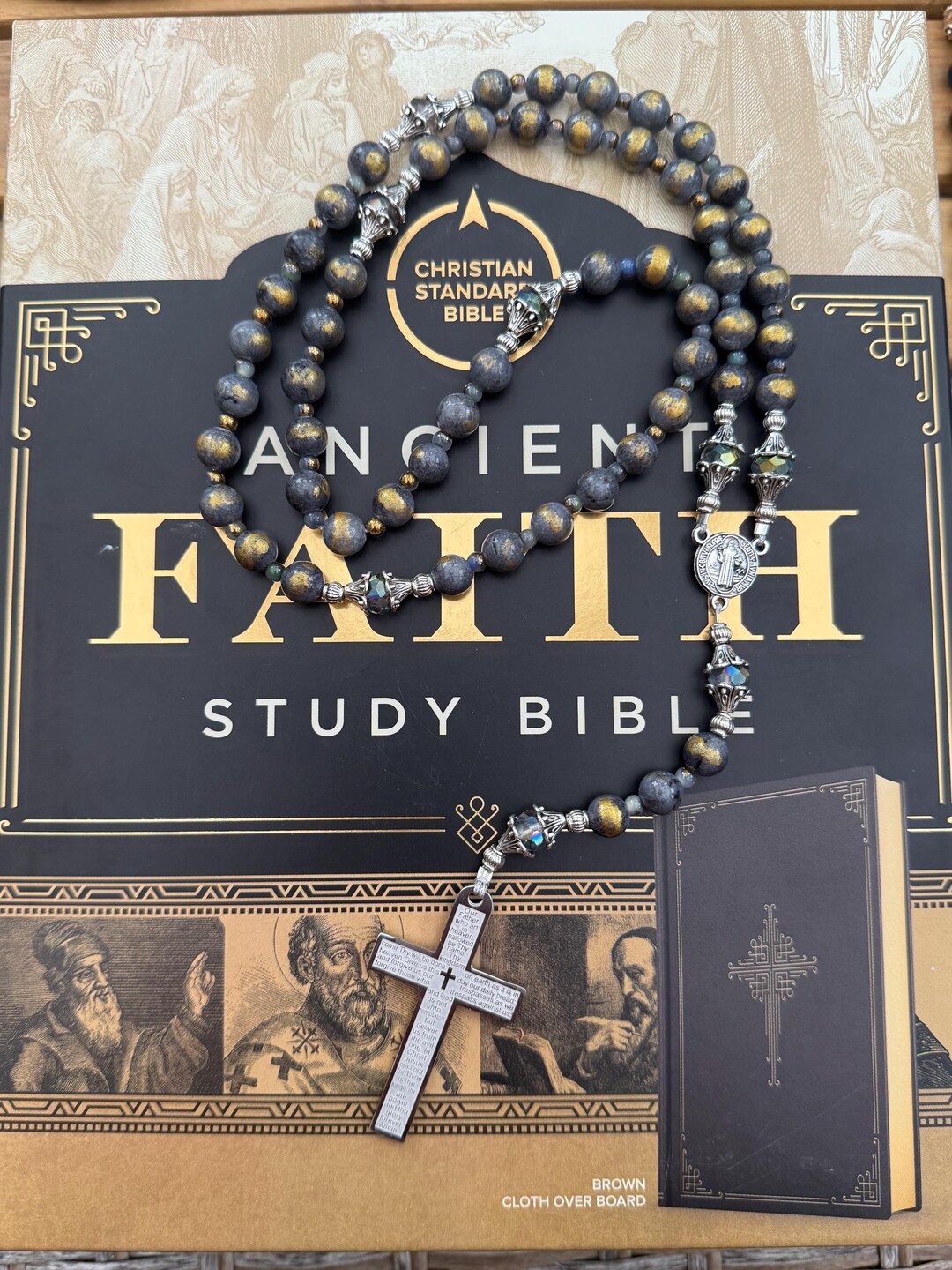 Prayer Rosary With a Modern Cross - Etsy
