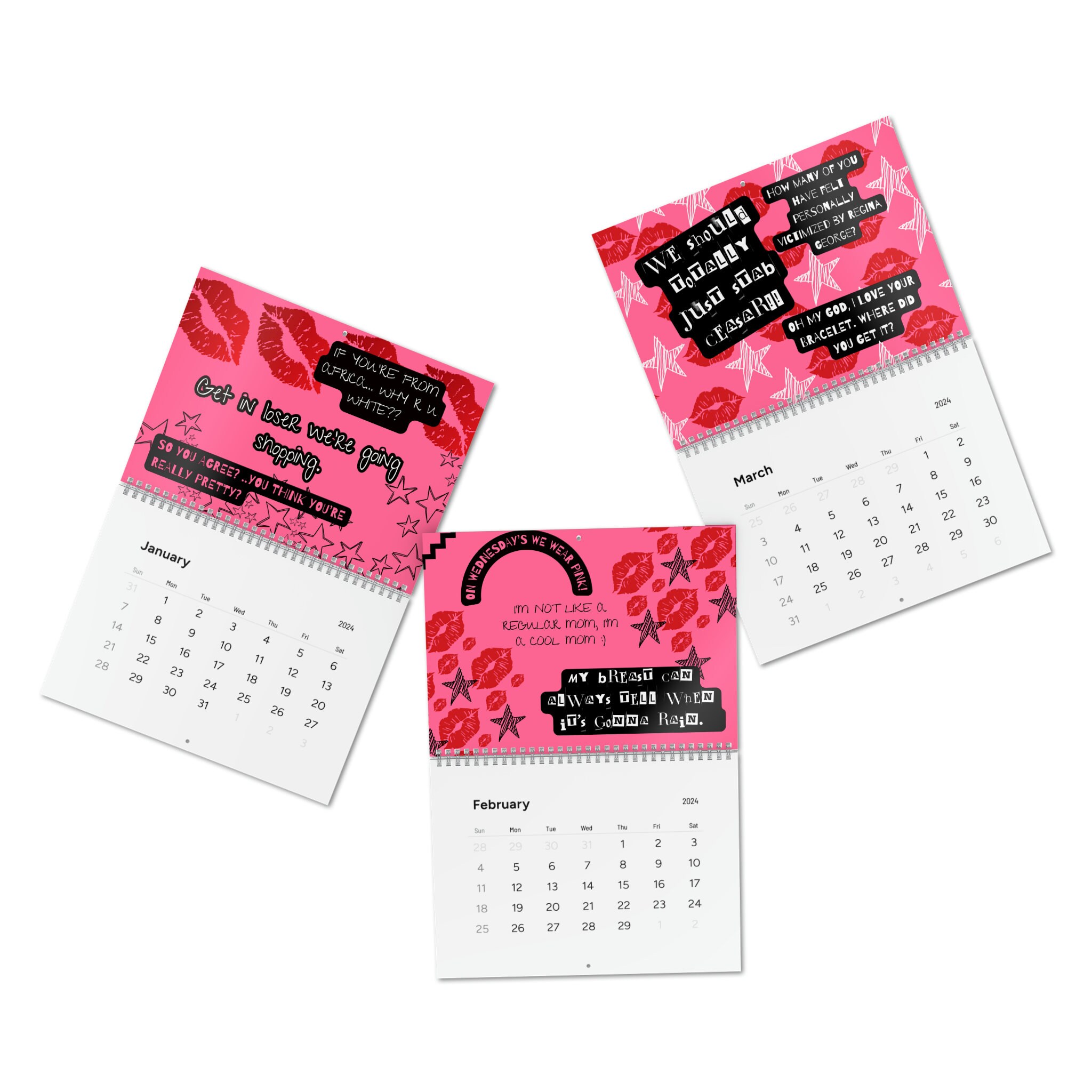 OG Mean Girls Famous Quotes Standard Wall Calendar (2024) sold by ...