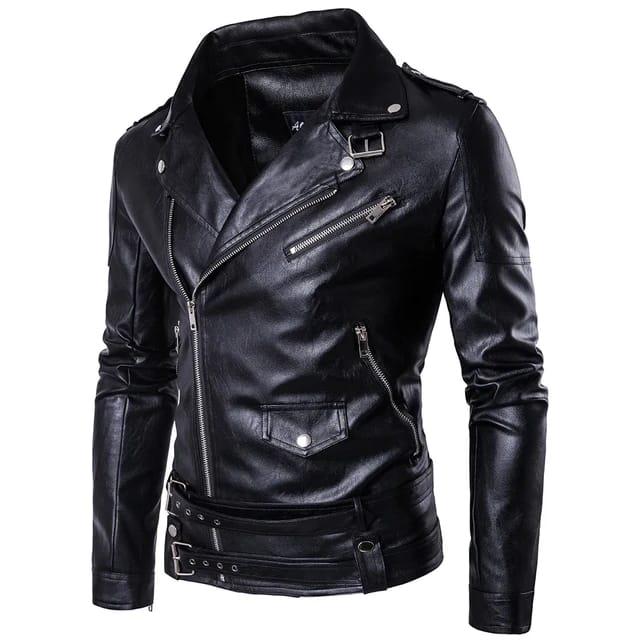 Men's Multi Zipper Biker Gunuine Style Leather Jacket - Etsy