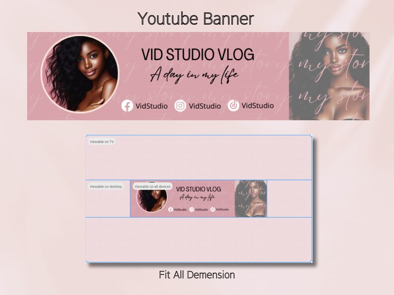 Pink Youtube Branding Kit: Animated Intro, Outro, Banner - Canva ...
