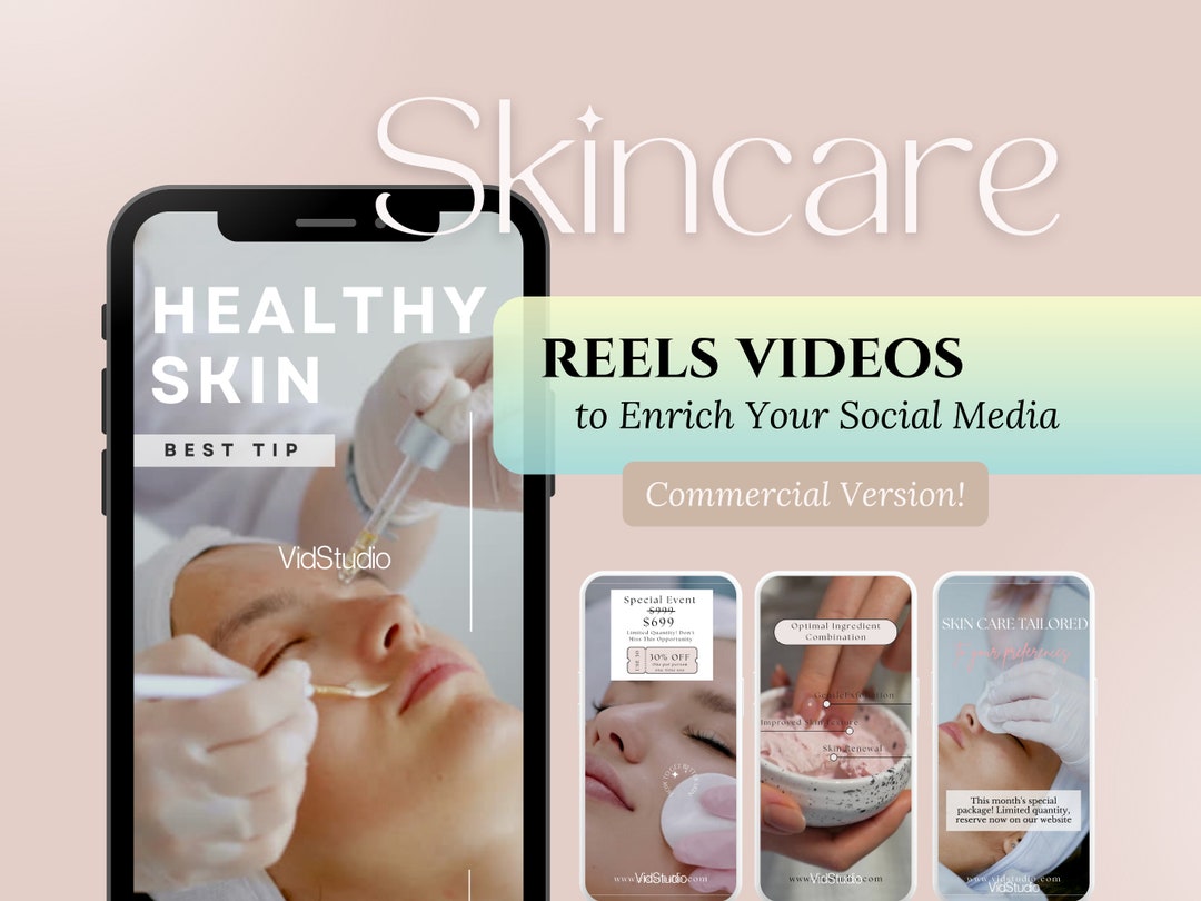 Skincare Esthetician Reels Video Bundle | Dermatologist Luxury Videos ...