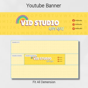 Youtube Branding Kit | Kids Youtube Banner, Intro and Outro Designs ...