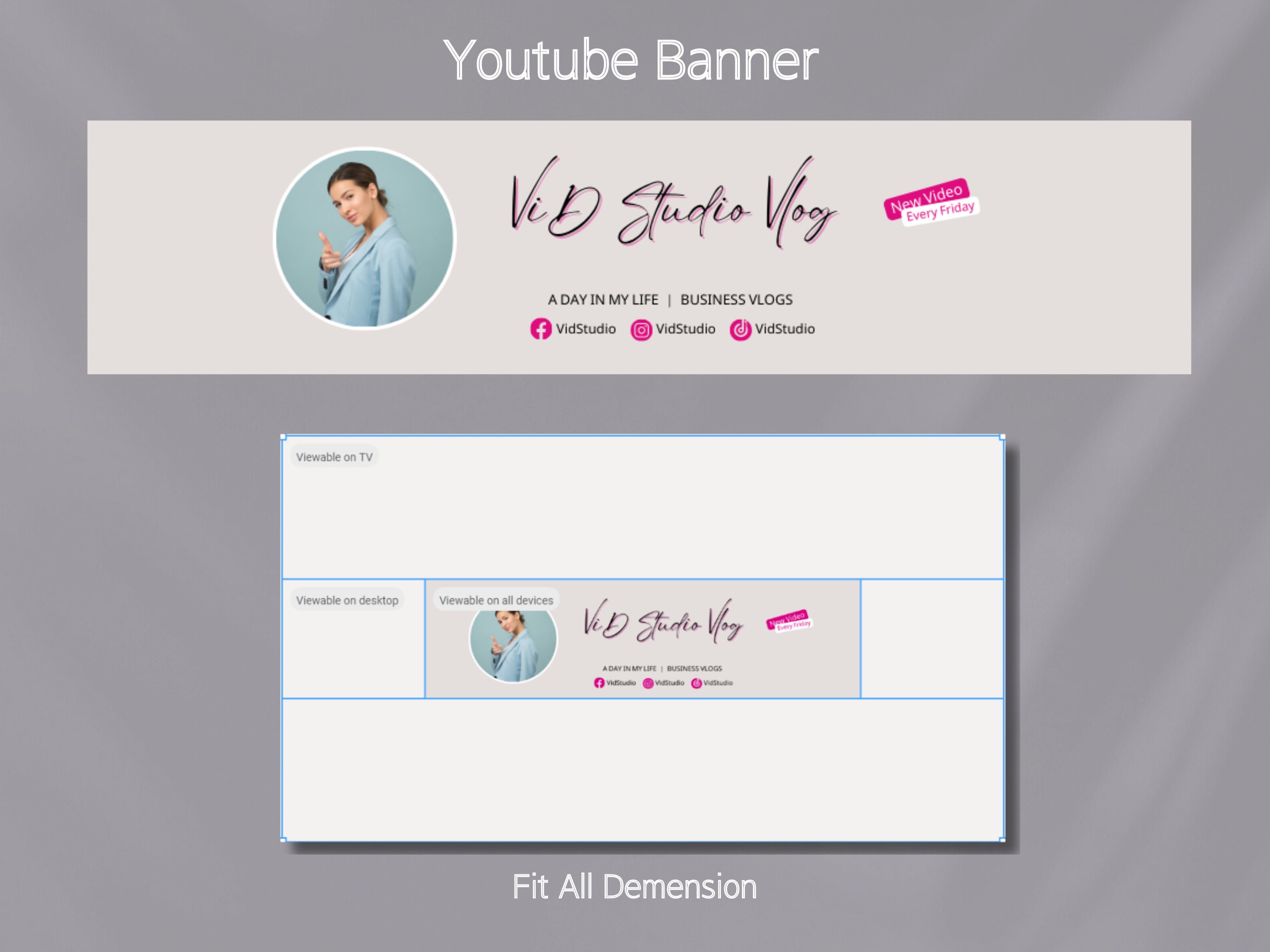 Youtube Branding Kit | Refined Youtube Banner, Intro and Outro Designs ...