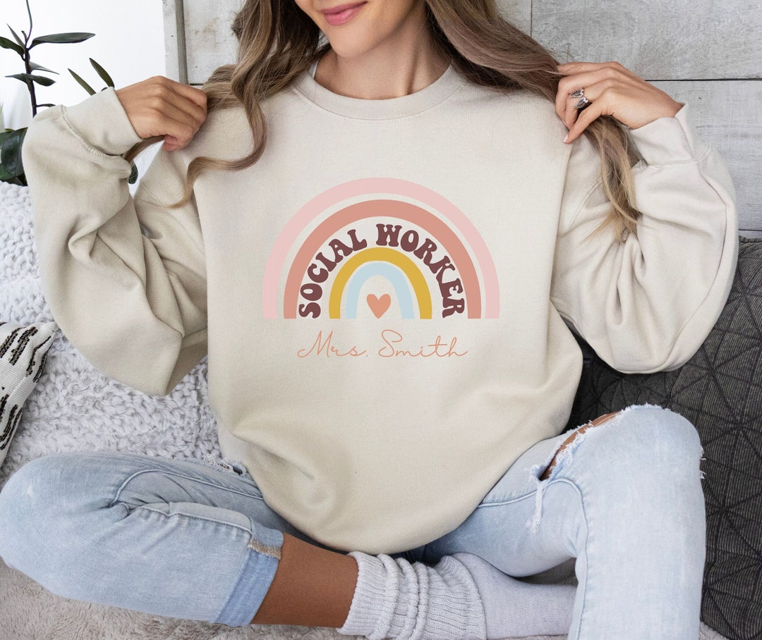 Personalized Social Worker Sweatshirt Custom Future Social - Etsy