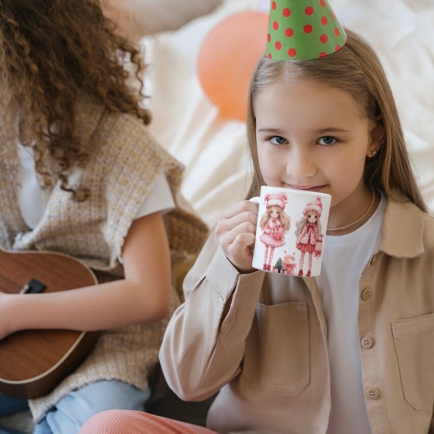 Pink Christmas Clipart, Christmas Girls Clipart,holiday Clipart ...