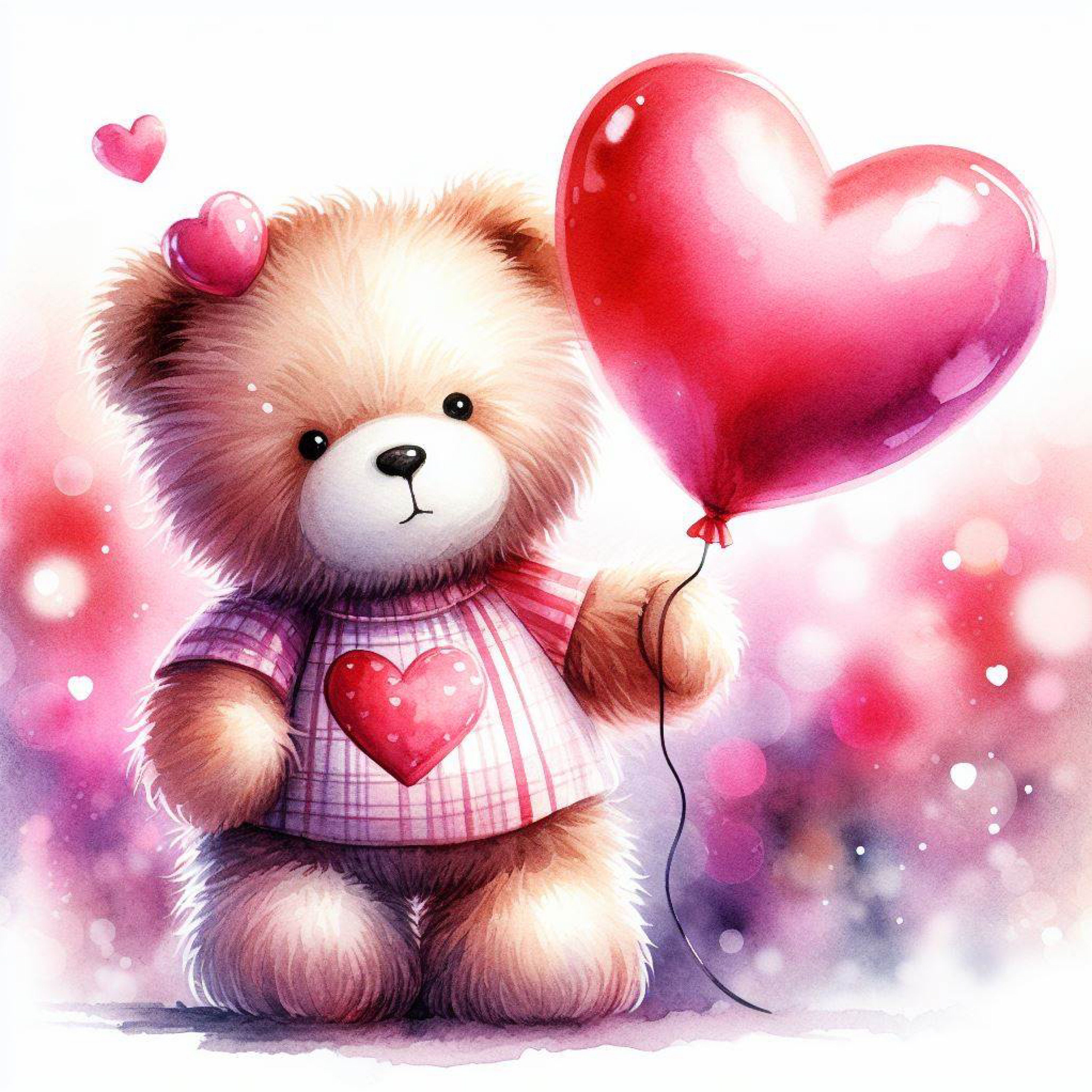 Valentines Teddy Bear Clipart,31 PNG Valentines Day Clipart, Valentines ...