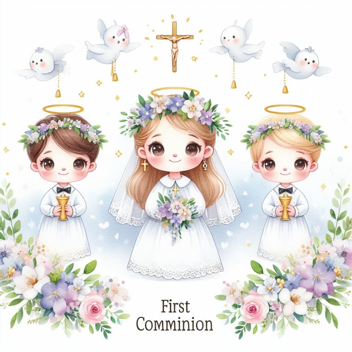Communion Clipart, 29 PNG Watercolor Communion, Clipart Communion for ...