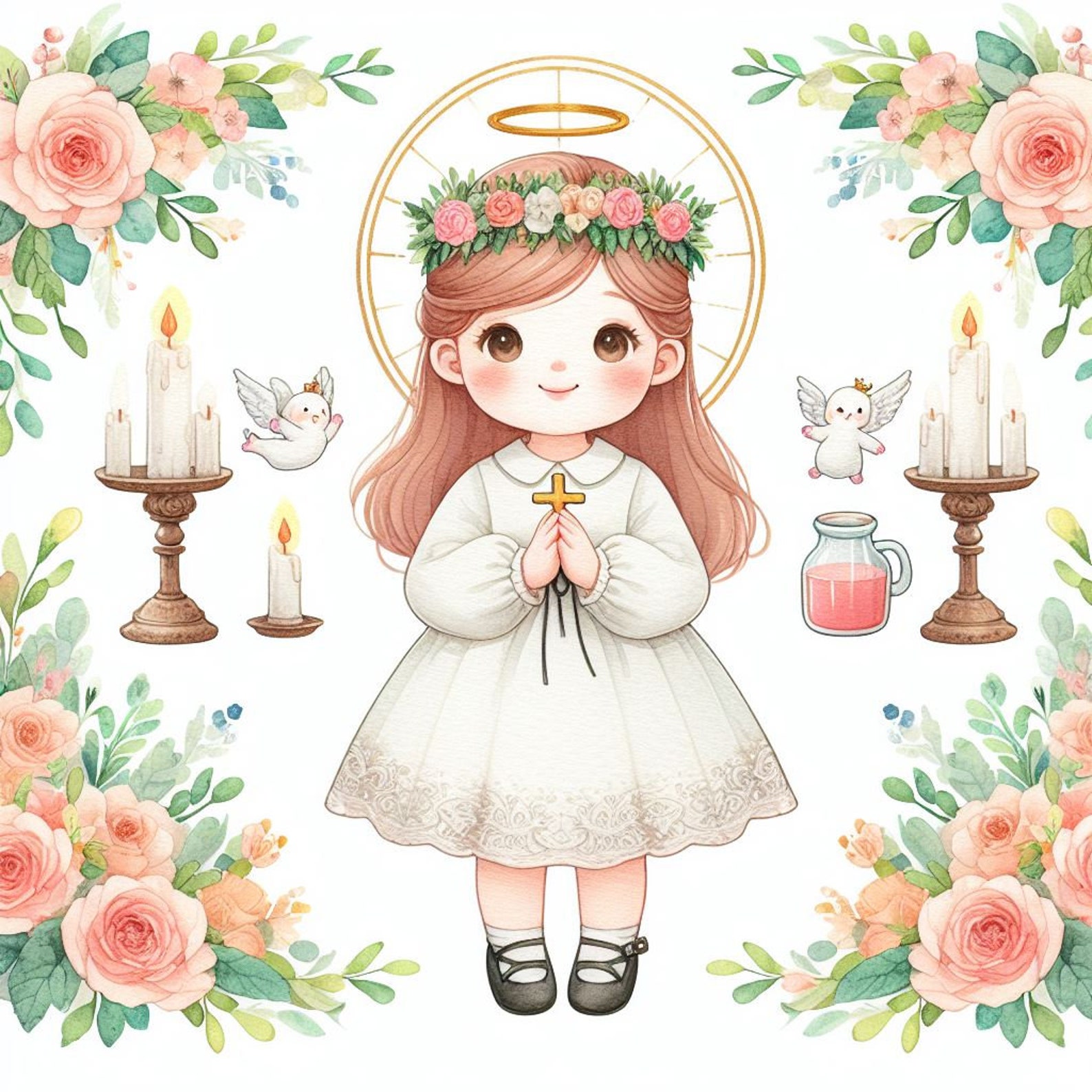 Communion Clipart, 29 PNG Watercolor Communion, Clipart Communion for ...