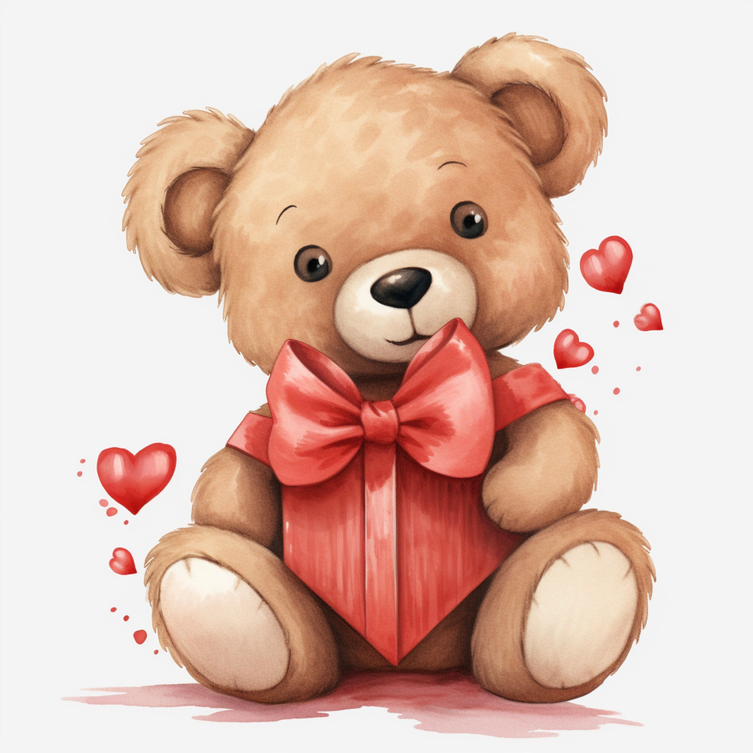 Valentines Teddy Bear Clipart, 21 PNG Valentines Day Clipart ...