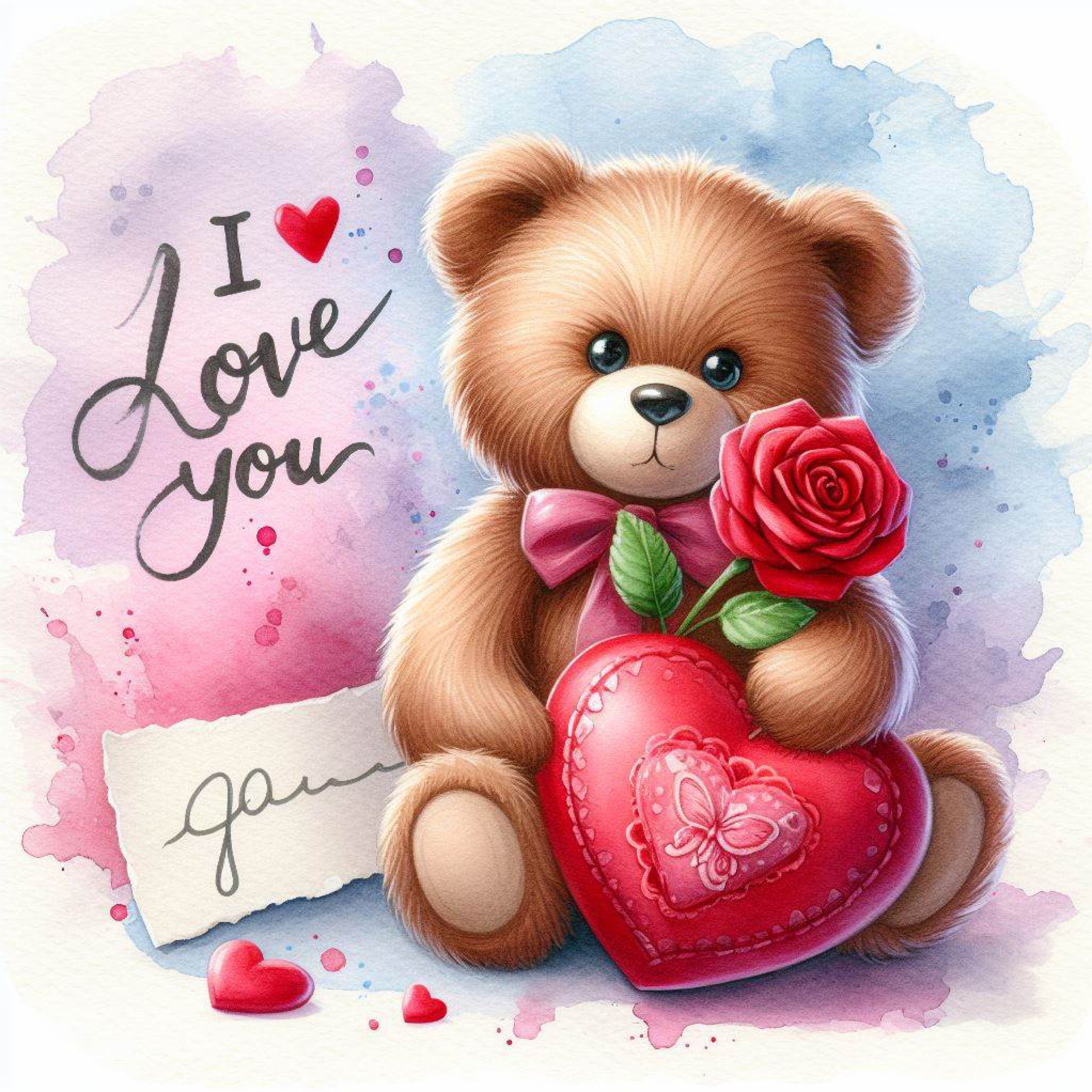 Valentines Teddy Bear Clipart,31 PNG Valentines Day Clipart, Valentines ...