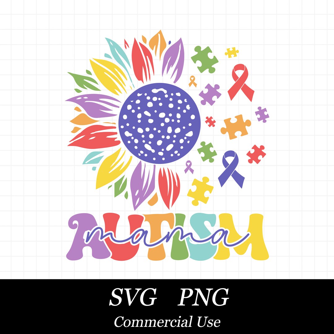 Autism SVG, Autism Mama Svg, SVG Files for Cricut, Commercial Use ...