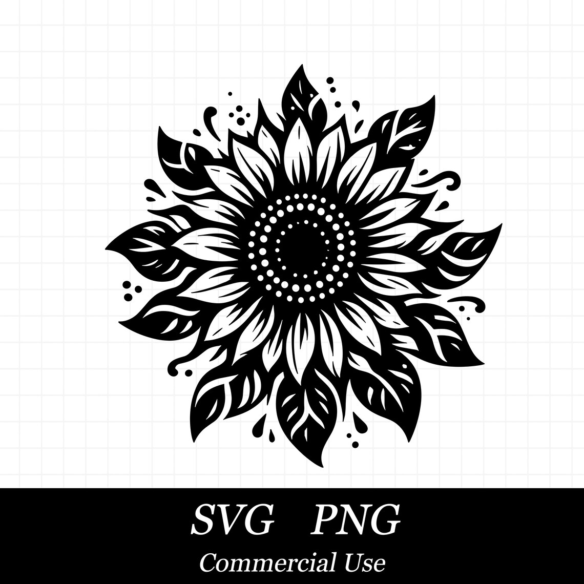 Sunflower SVG PNG, Floral Svg, Flower Svg, Nature Svg, SVG Files for ...